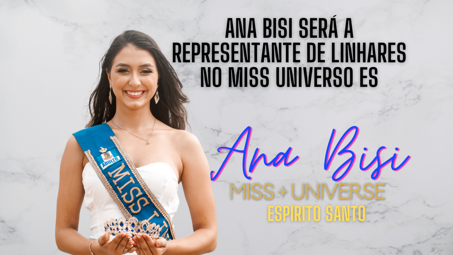 Ana Bisi é a representante de Linhares no Miss Universo ES. – Miss Linhares
